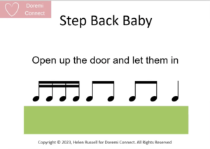 Step Back Baby: Teaching ti-tika and tika-ti - Doremi Connect