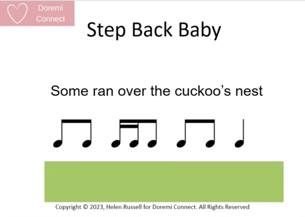Step Back Baby: Teaching ti-tika and tika-ti - Doremi Connect